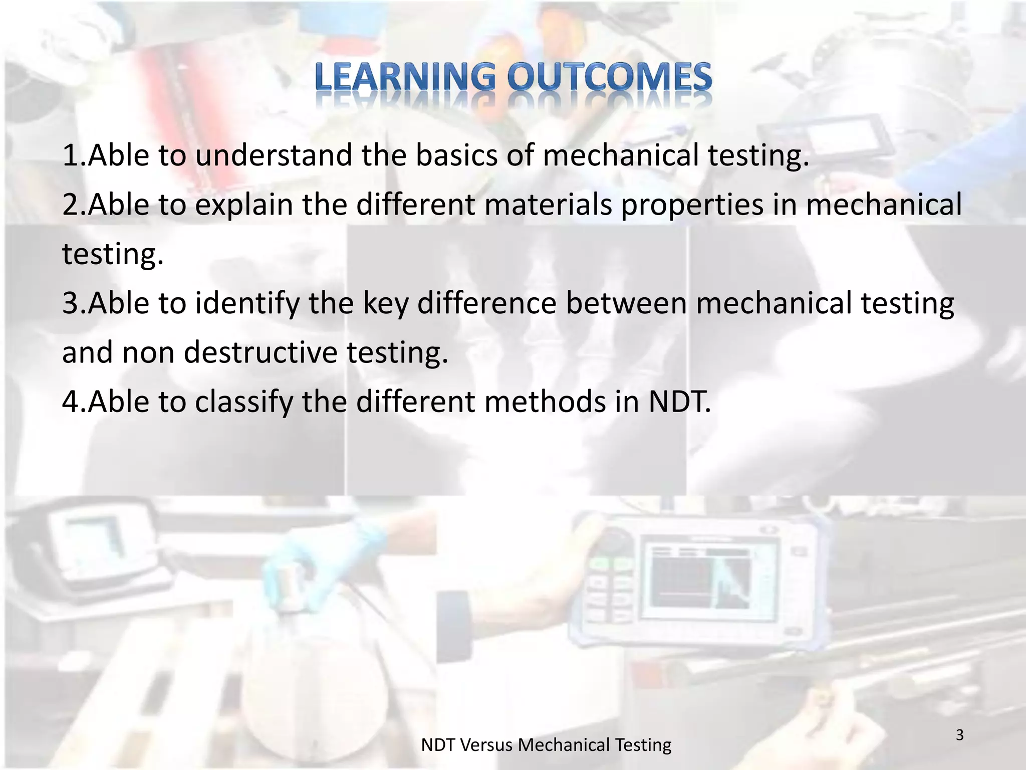 Non Destructive Testing Versus Destructive Testing | PDF