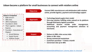 Udaan Unicorn in B2B e-Commerce | PPTX