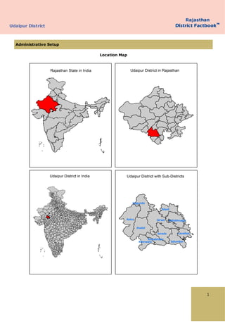 RAJASTHAN DISTRICT FACTBOOK : UDAIPUR DISTRICT | PDF