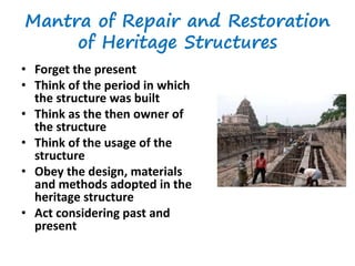 Preservation of heritage structures | PPTX