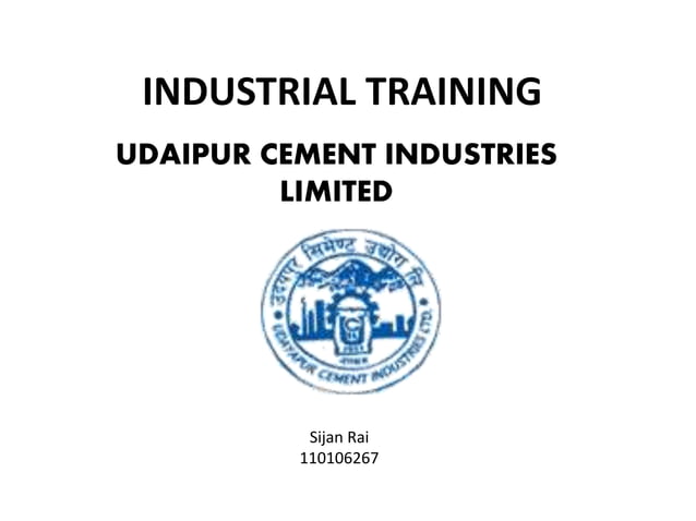 Udaipur cement industries limited | PPTX | Commodities | Economy