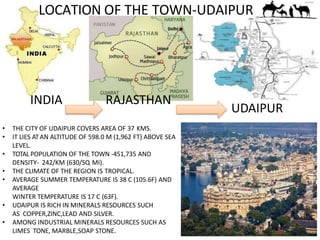 Udaipur city - Rajasthan, India | PPTX
