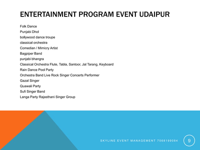 Udaipur corporate event management services 7568199084 | PPT