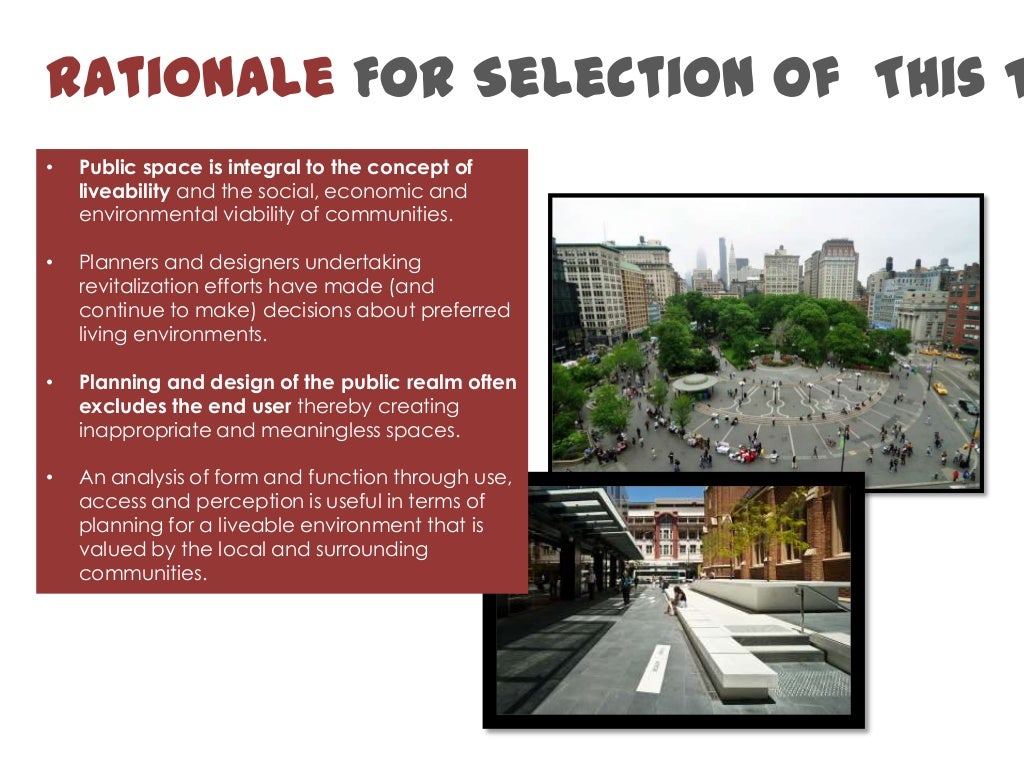 Public Realm In Cities