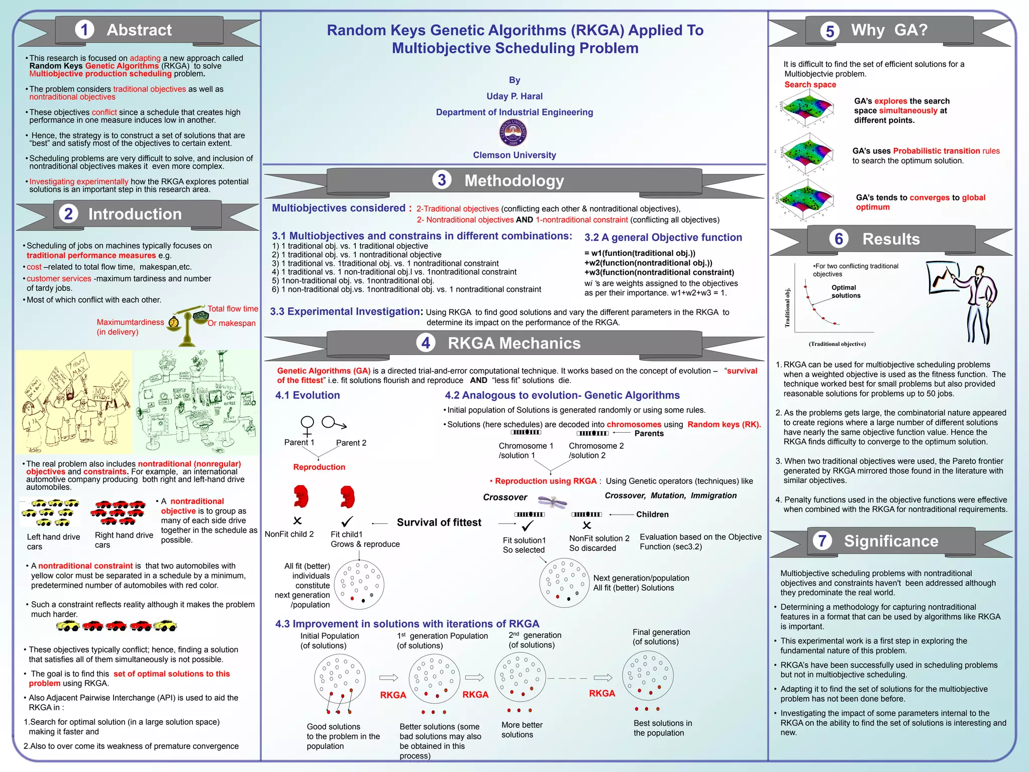 Random Keys Genetic Alogrithims Applied to Conflicting Objectives for Optimization | PPT