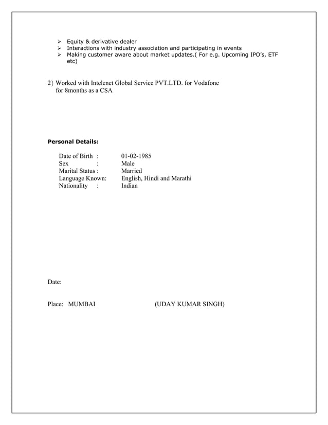 Uday resume | PDF