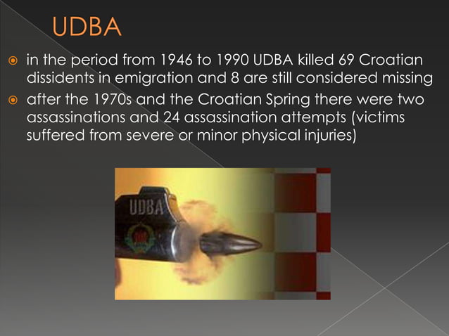 UDBA THE STATE SECURITY ADMINISTRATION | PPTX