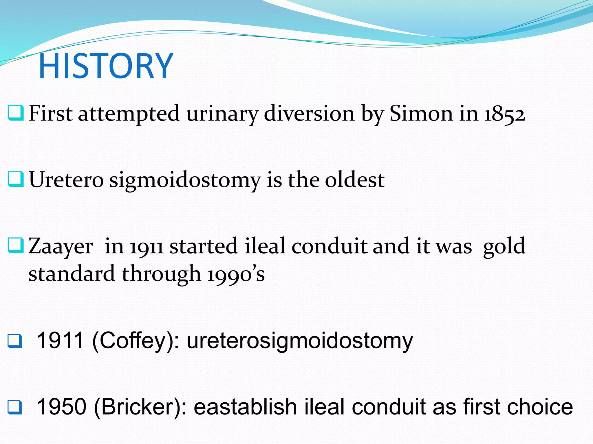 Urinary diversion by dr burhan kaydawla | PPTX