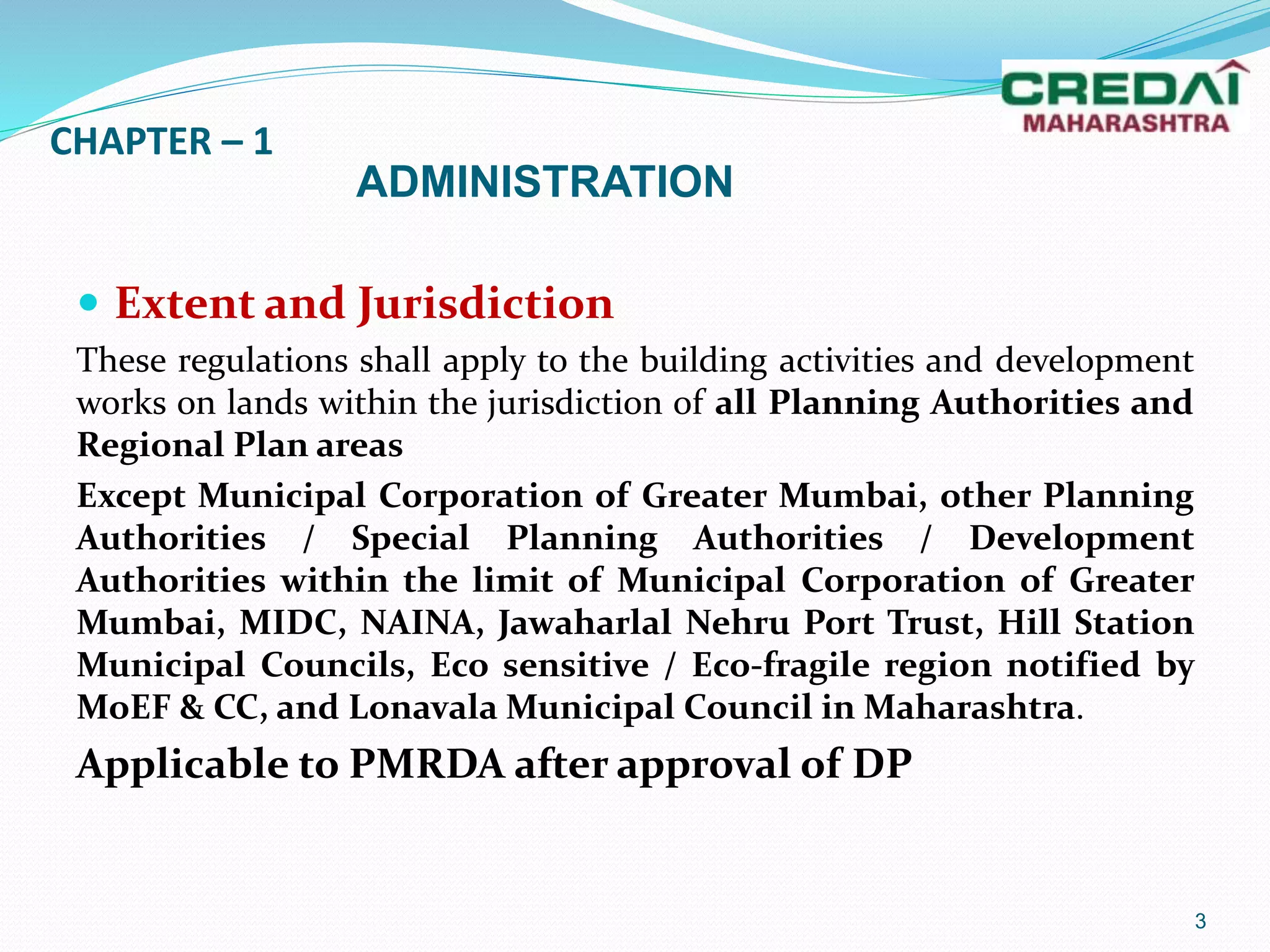 Udcpr Maharashtra | PPTX