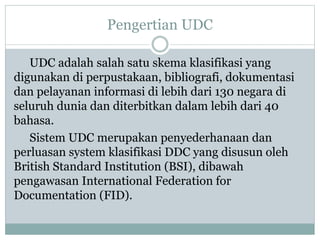UDC | PPTX