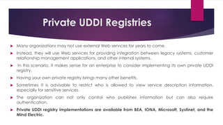 UDDI from JAVA Web services | PPT