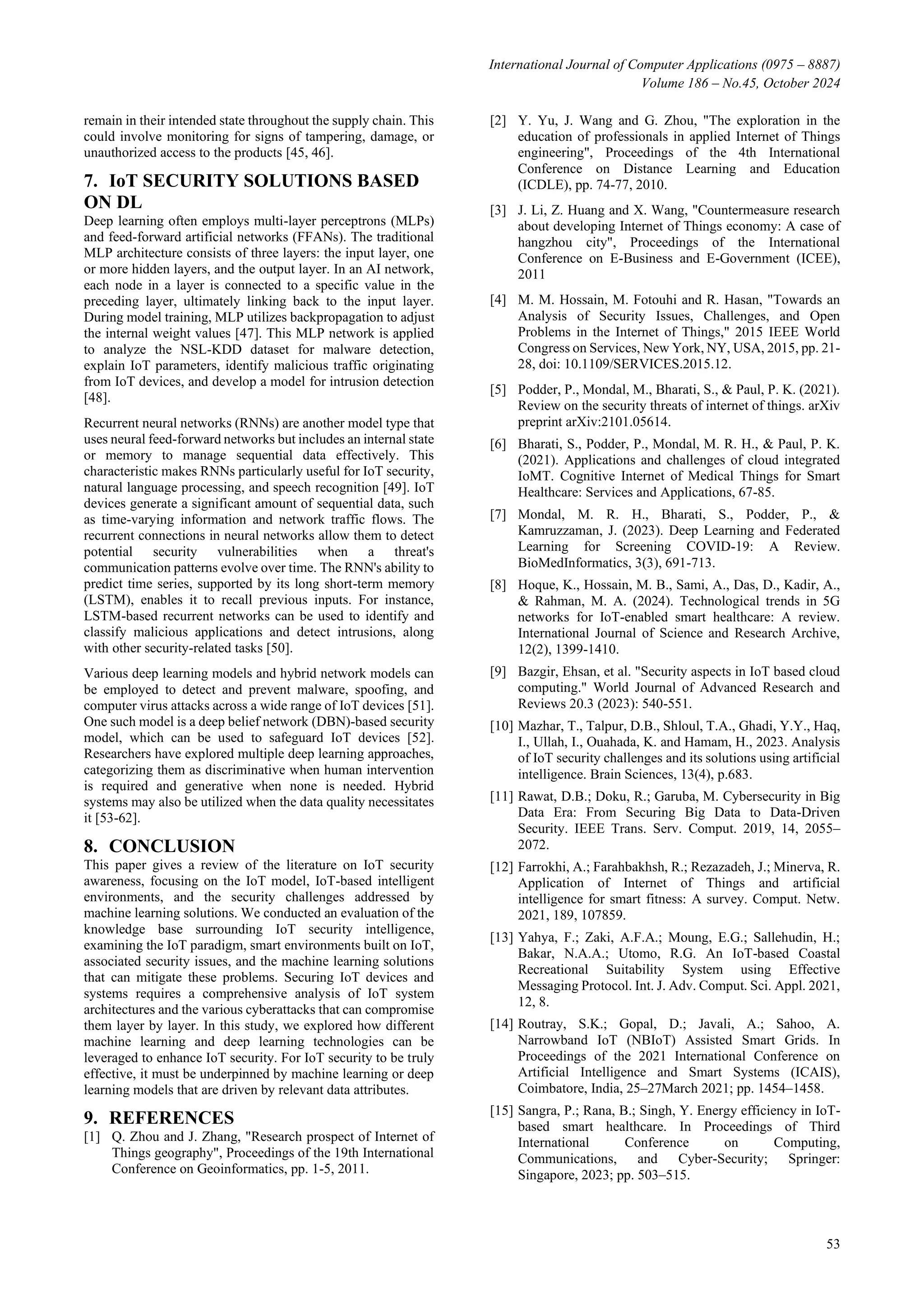 Addressing IoT Security Challenges through AI Solutions | PDF