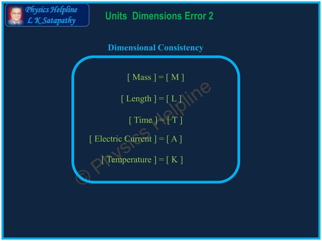 Units Dimentions Error QA 2 | PPT