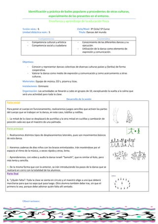 Unidad didáctica: Danzas del mundo | PDF