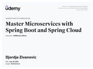 Master Microservices with Spring Boot and Spring Cloud | PPT
