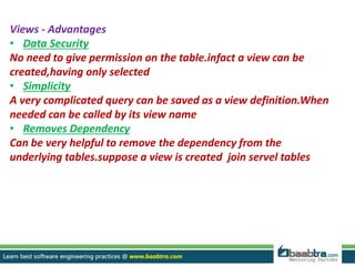 Udf&views in sql...by thanveer melayi | PPT