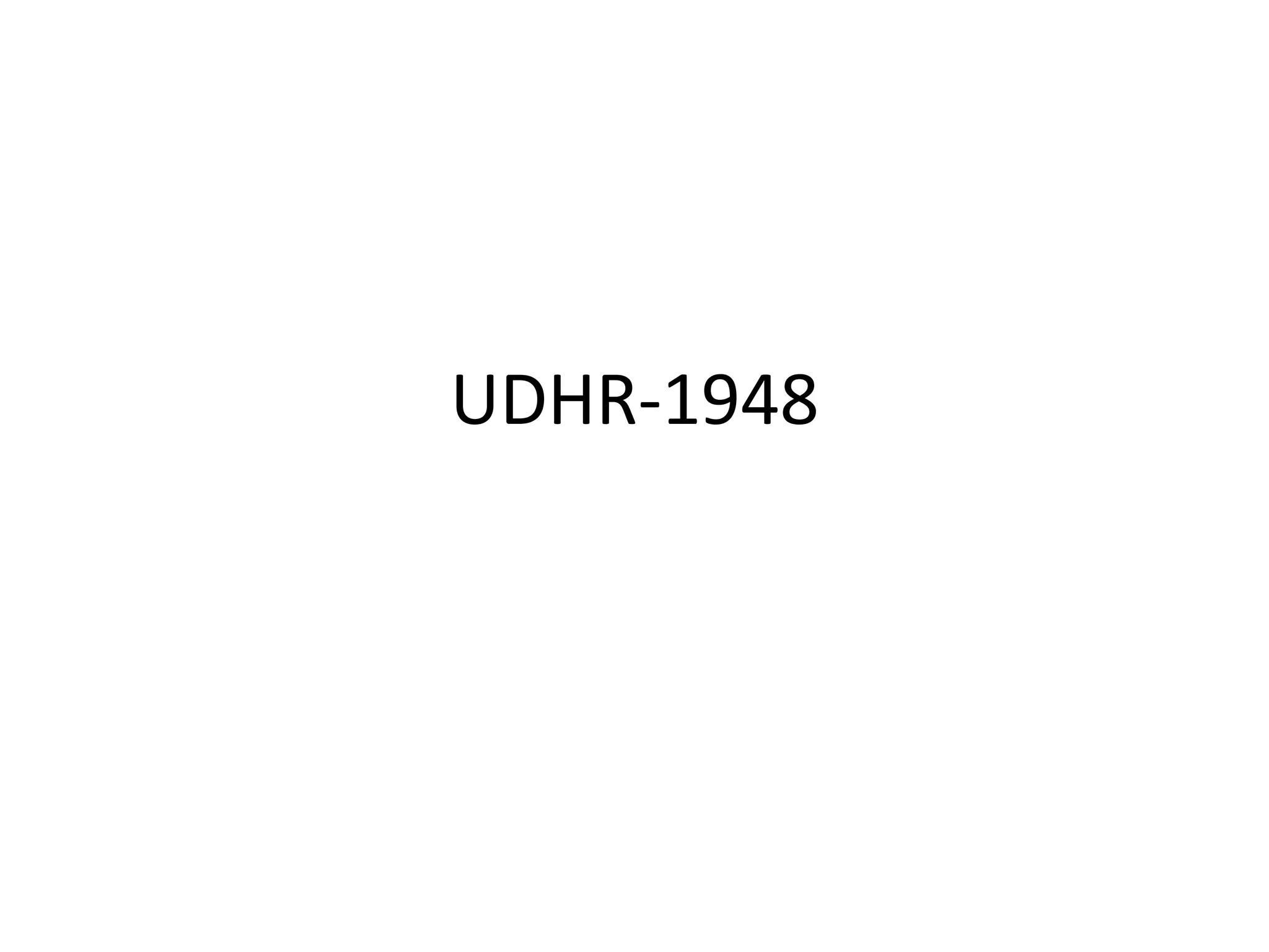 UDHR-1948 | PPT