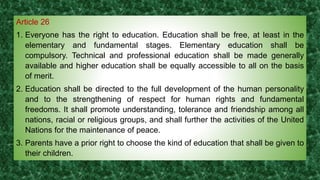 UDHR.pptx | Political Issues & policy | Politics