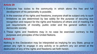 UDHR.pptx | Political Issues & policy | Politics