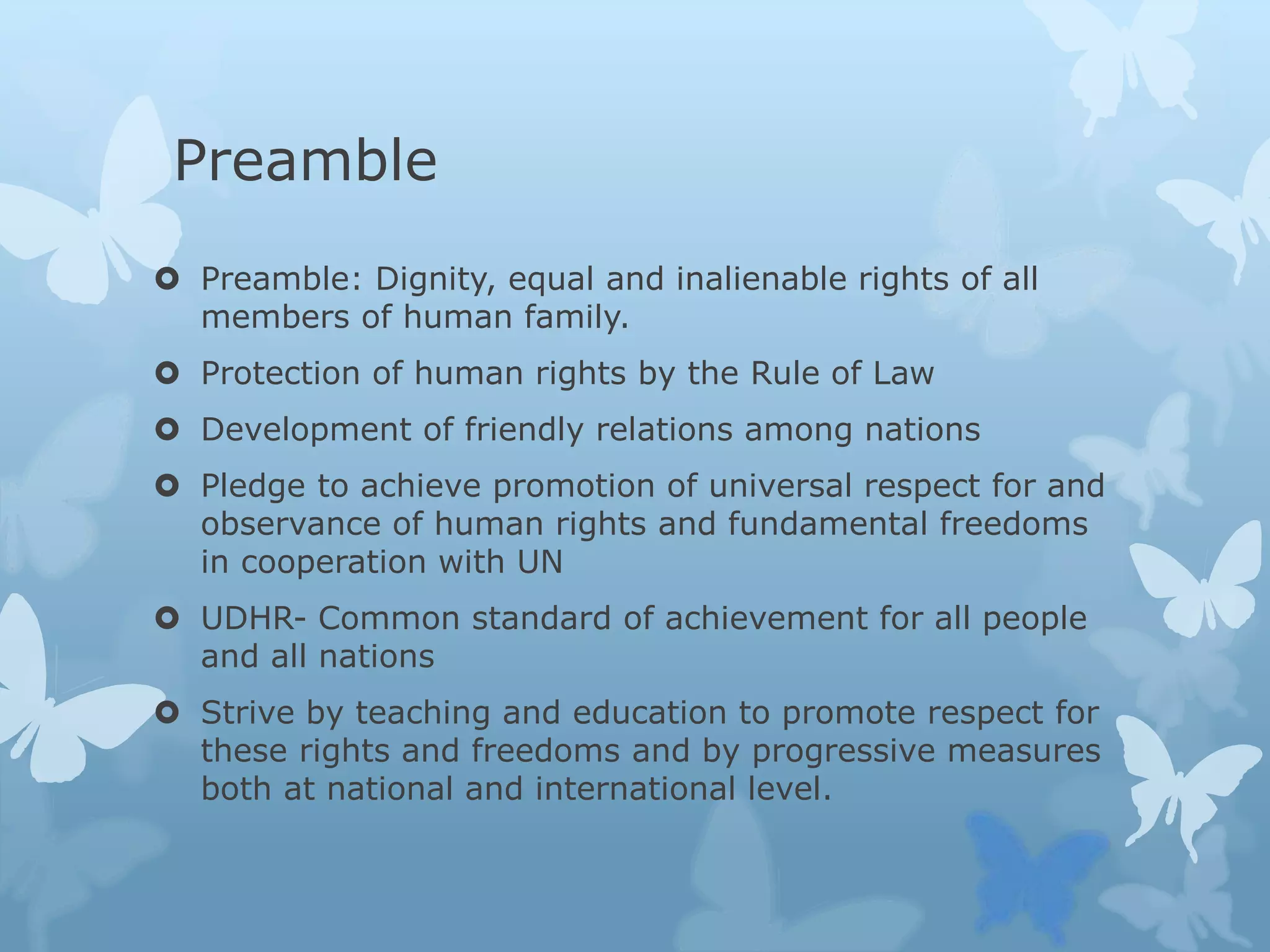 Udhr and indian constitution | PPTX