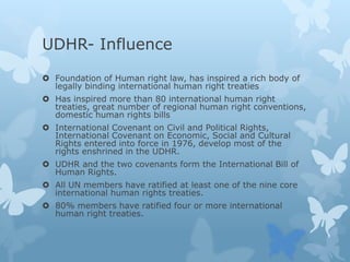 Udhr and indian constitution | PPTX