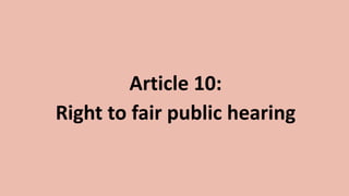 Universal Declaration of Human Rights (Child-Friendly Version) | PPTX