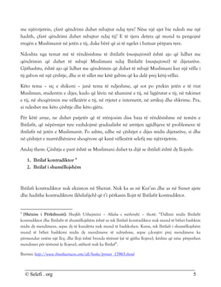 Udhëzime për mënyrën e trajtimit të selefijut kur gabon | PDF