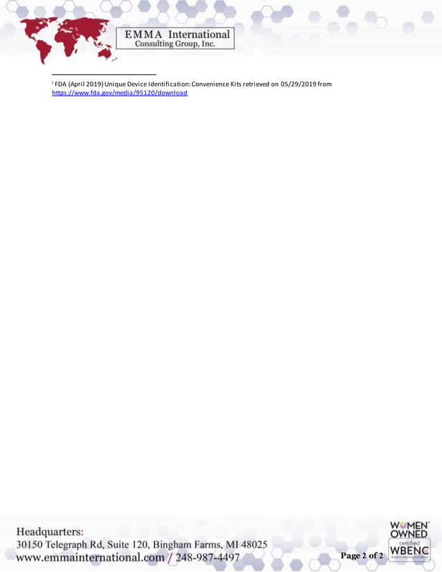 FDA UDI Requirements for Convenience Kits | PDF