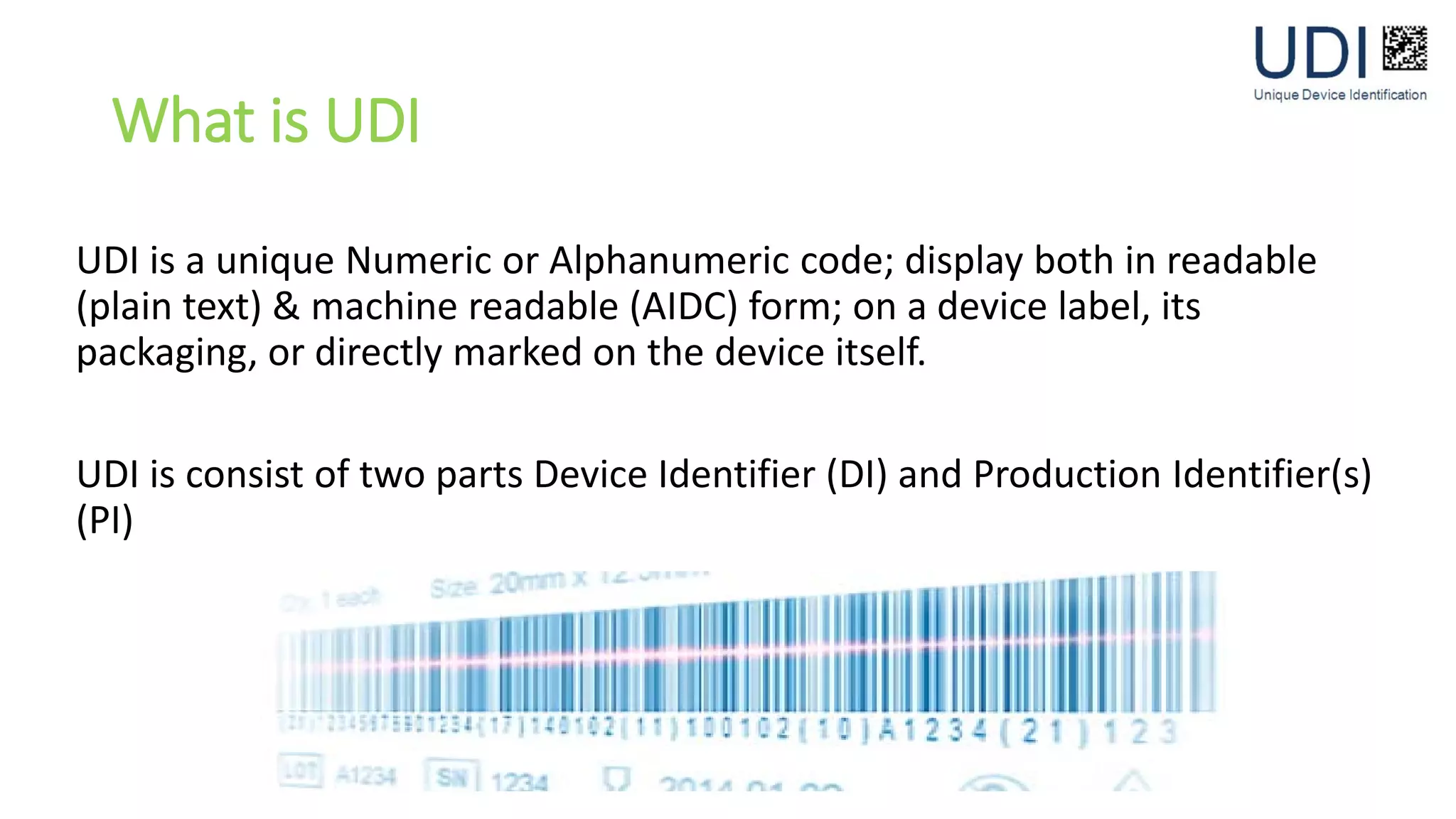 UDI in Medical Devices | PDF