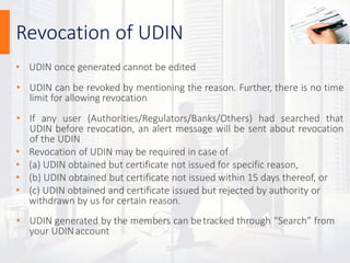 Udin ICAI for certification | PDF