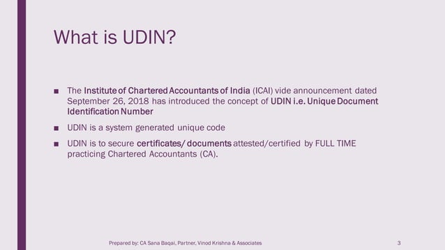 Unique Document Identification Number - Objectives and Benefits | Sana ...