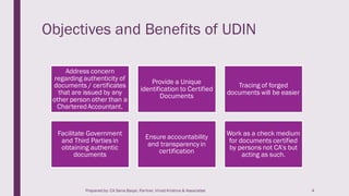 Unique Document Identification Number - Objectives and Benefits | Sana ...