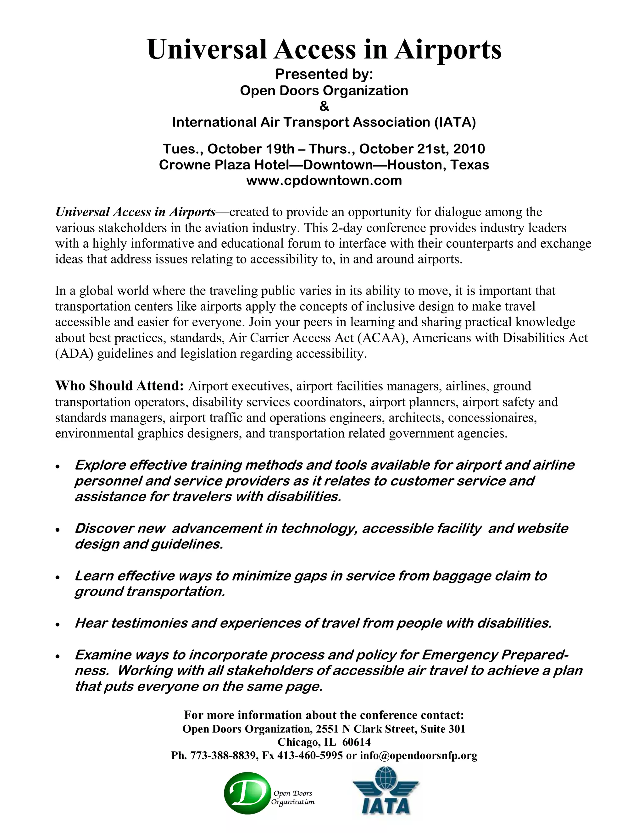 Universal Design in Airports 2010 | PDF