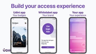 Udini - Smart Access Experiences | PPT
