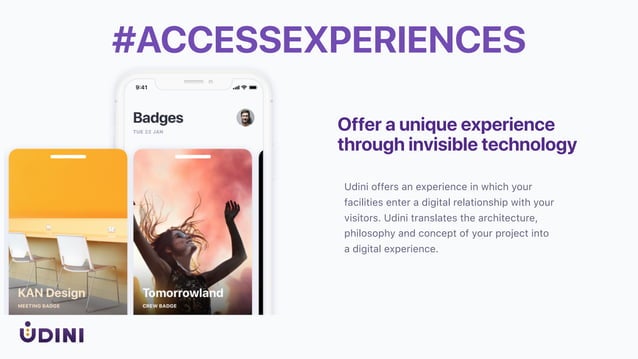 Udini - Smart Access Experiences | PPT | Free Download
