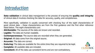 Data Validation in Clinical Data Management | PPTX