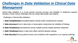 Data Validation in Clinical Data Management | PPTX