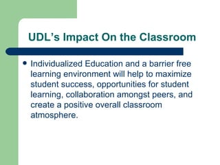 Universal Design for Learning | PPT