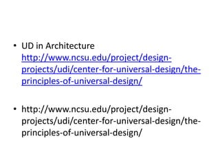 UD and Architecture | PPTX