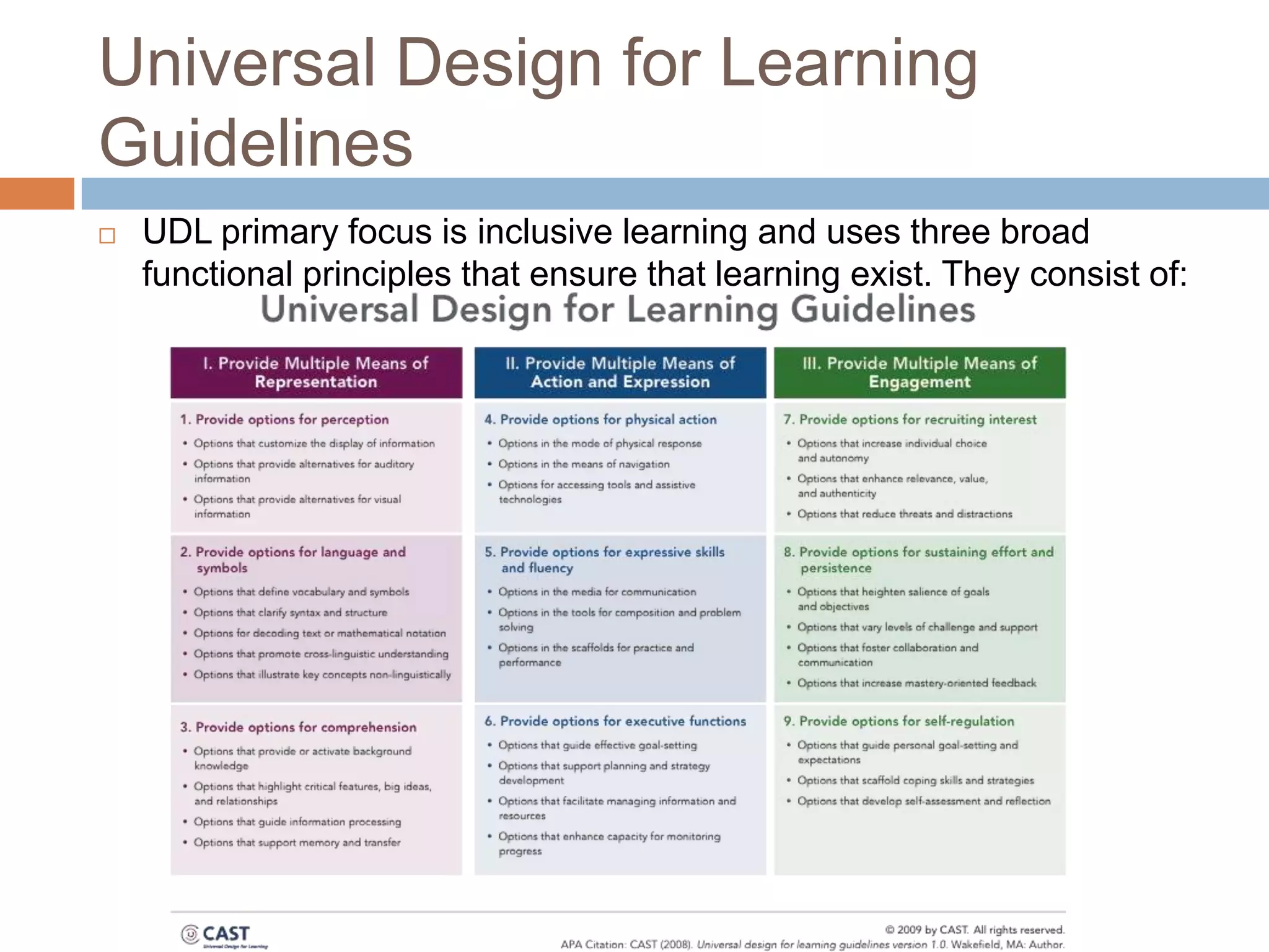 Universal Design: Application for Diversity and Inclusion | PPTX