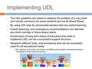 Universal Design: Application for Diversity and Inclusion | PPTX