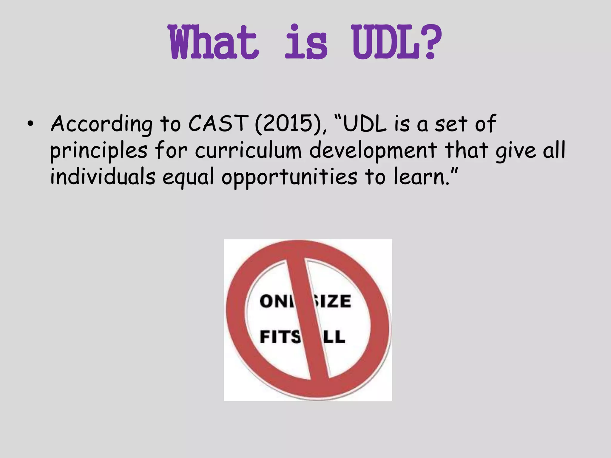 EDUC7109 UDL Presentation | PPTX