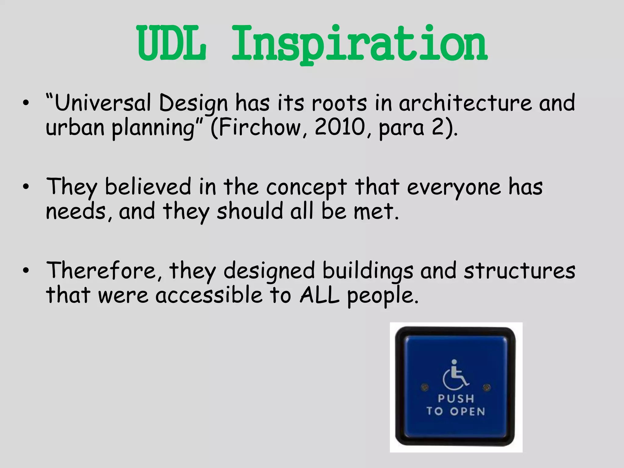 EDUC7109 UDL Presentation | PPTX