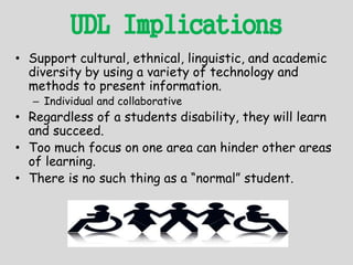 EDUC7109 UDL Presentation | PPTX