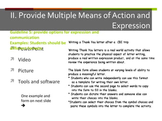 UDL in Transition Programs and CBI | PPT