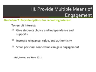 UDL in Transition Programs and CBI | PPT