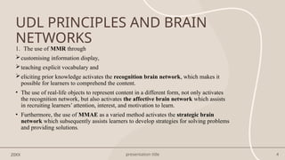 Universal Design for Learning - three principles | PPTX