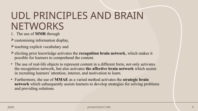 Universal Design for Learning - three principles | PPTX