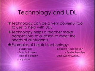 Universal Design for Learning | PPT