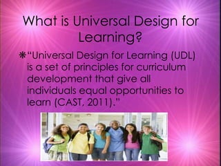 Universal Design for Learning | PPT